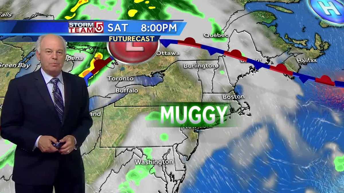 Video: Muggy air moves in for weekend