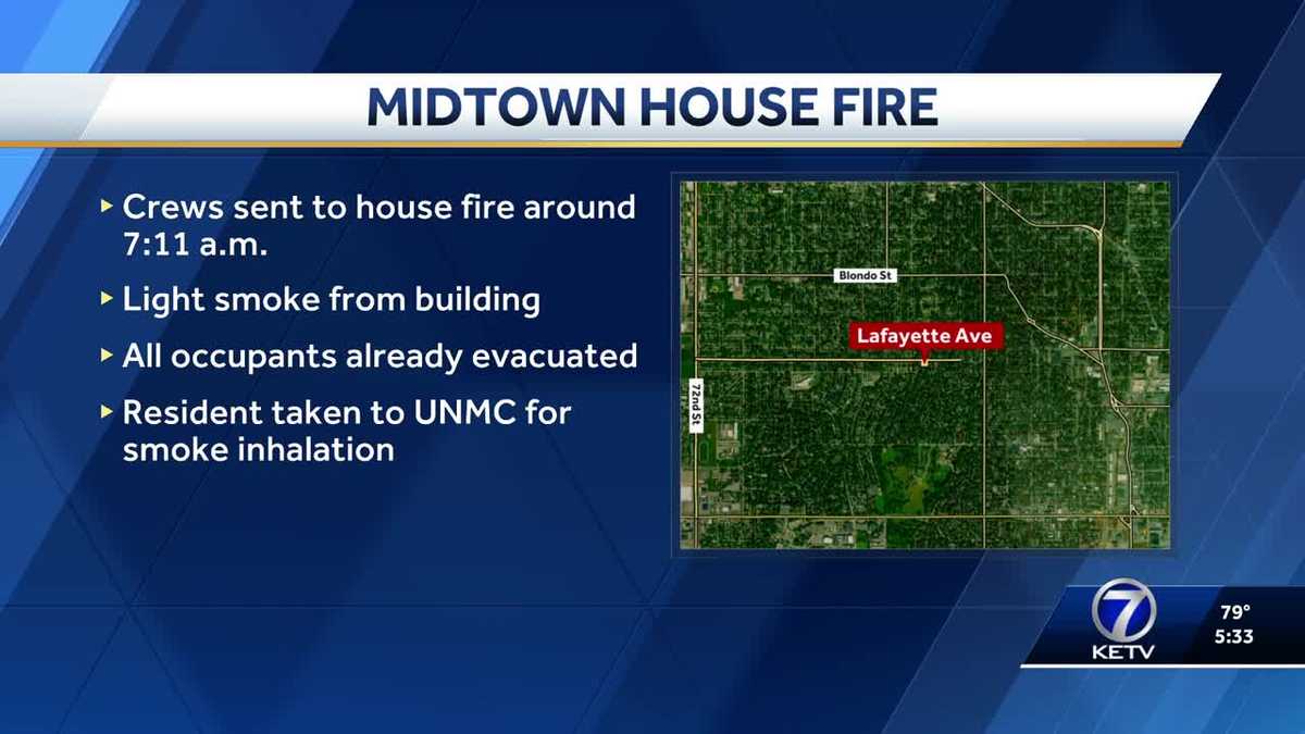 Omaha house fire sends one to the hospital from smoke inhalation