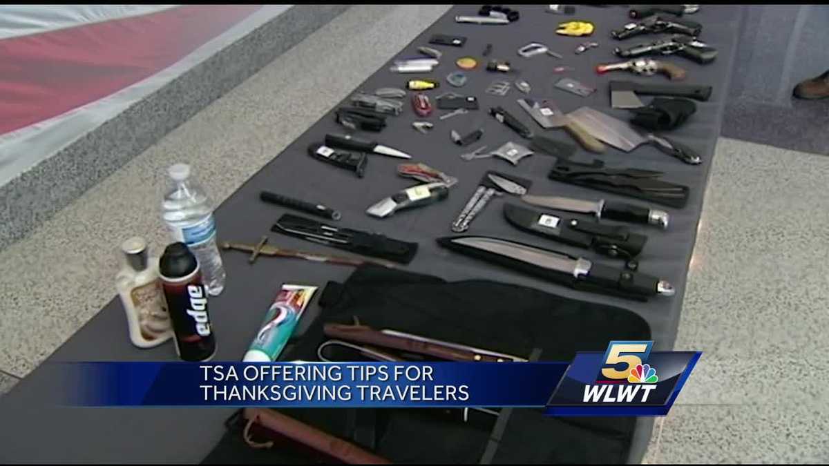 TSA warning Thanksgiving travelers about banned items