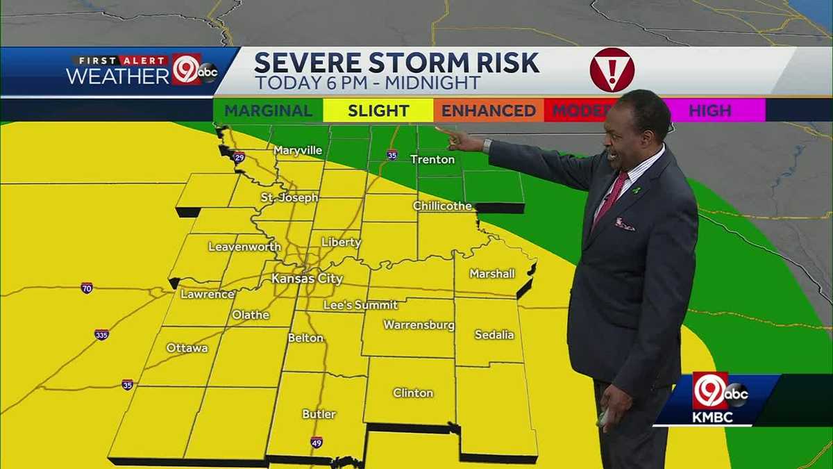 Severe weather possible with storms Monday night