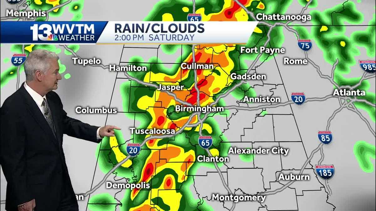 Isolated severe storms possible Saturday Isolated severe storms possible Saturday