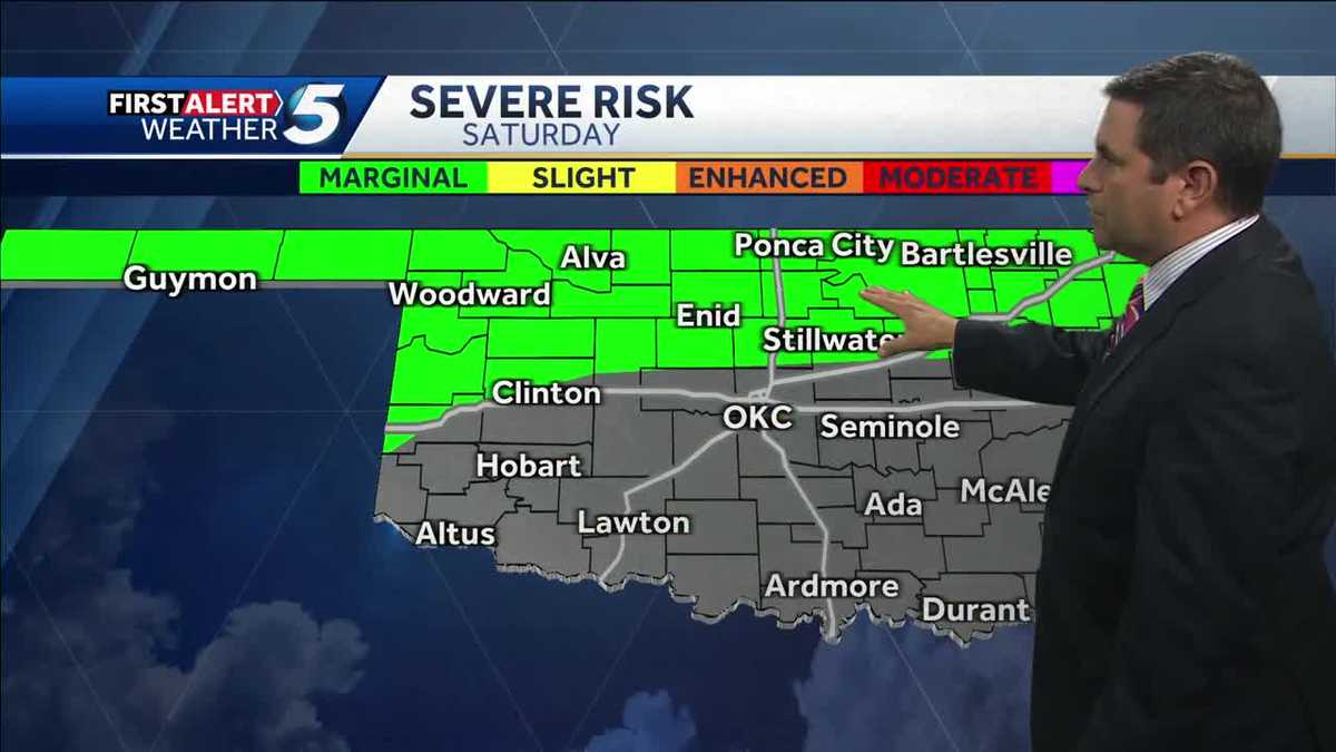 TIMELINE: Oklahoma could see damaging wind, hail this weekend