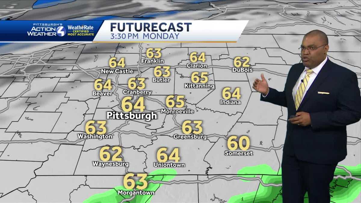 Cloudy and cool for Monday