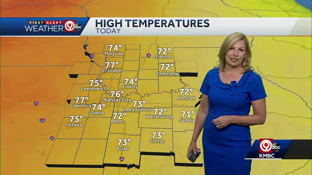 Beautiful weather Saturday with high of 76 degrees