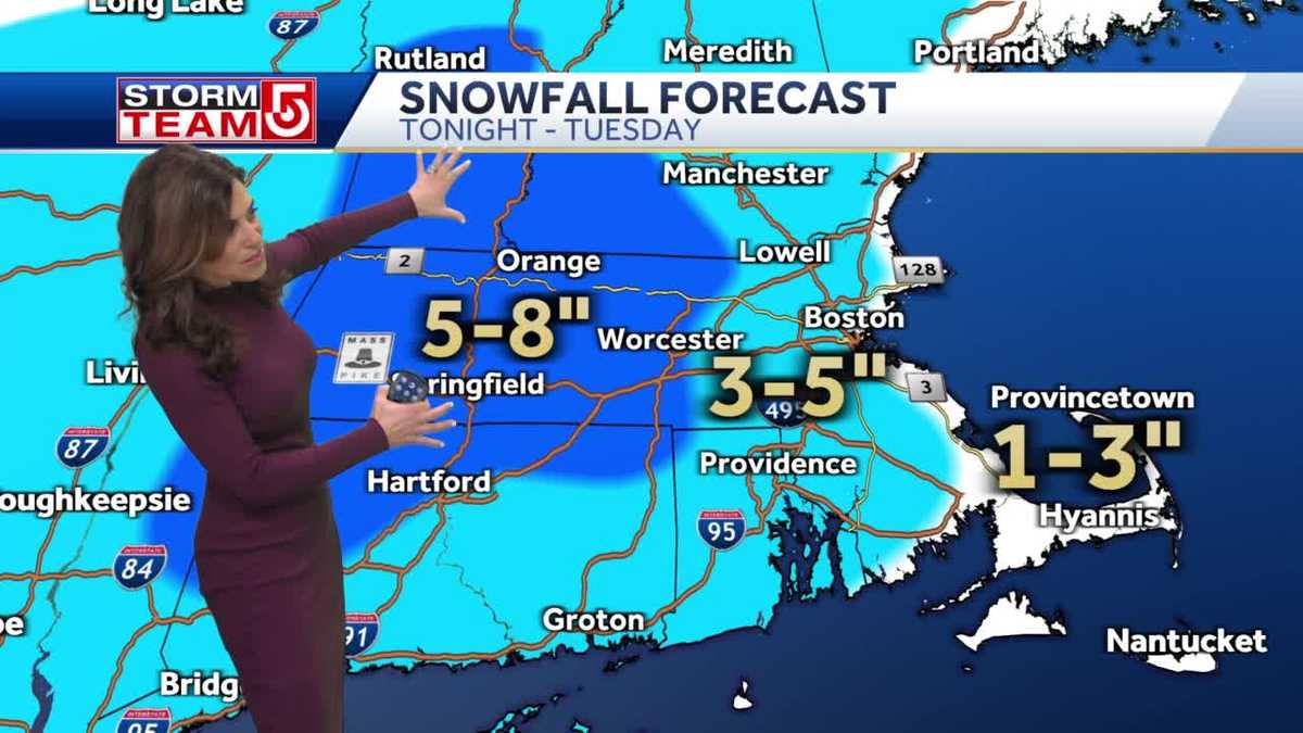 Video: Plowable snow moves in tonight, tomorrow