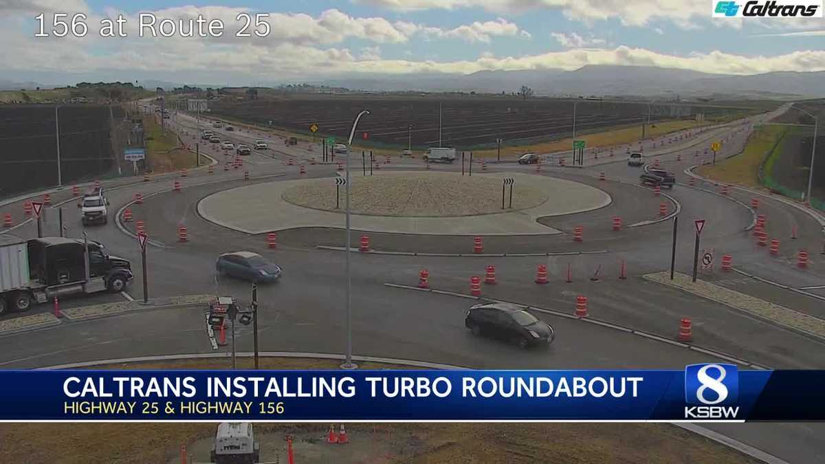 California's first turbo roundabout is almost ready