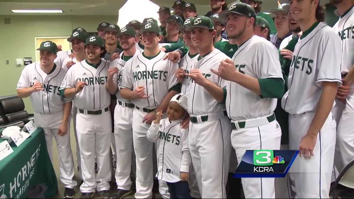 Sac State baseball drafts little boy battling muscle disease