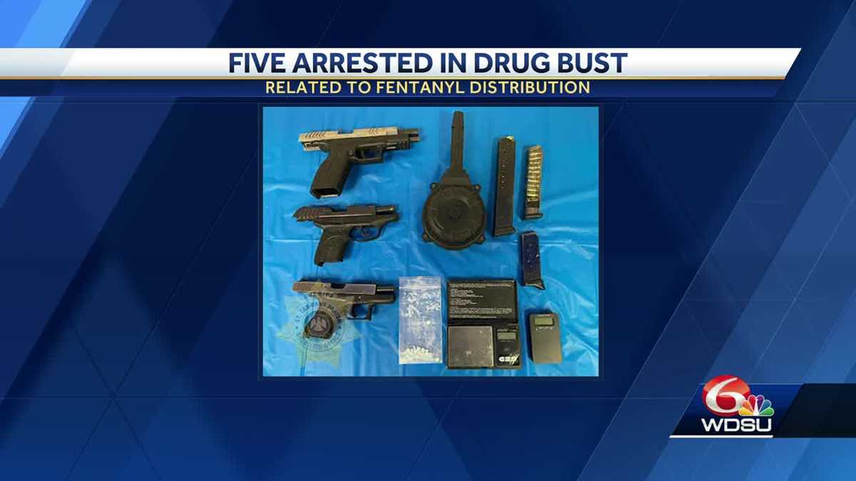 Joint operations results in 5 arrested in fentanyl bust
