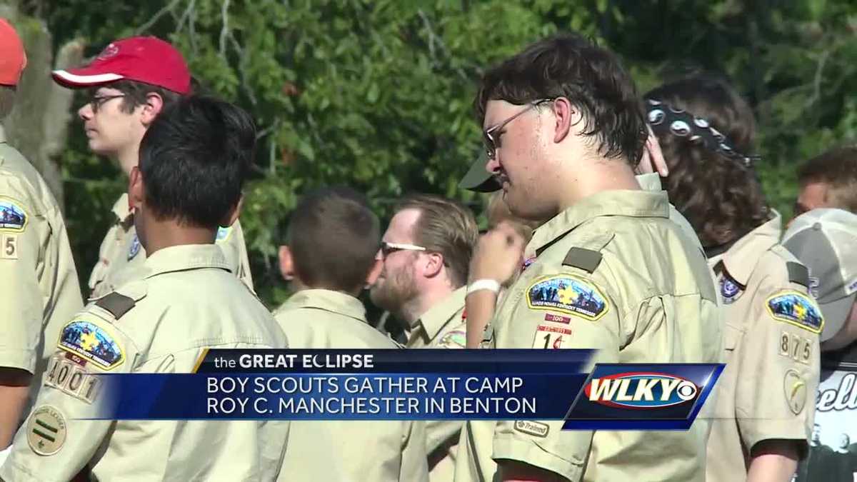 Boy scouts gather at camp in Marshall County to watch solar eclipse