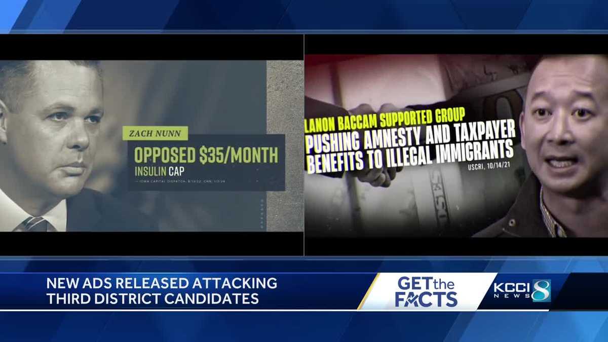 Lanon Baccam, Zach Nunn face new attack ads as Iowa race heats up