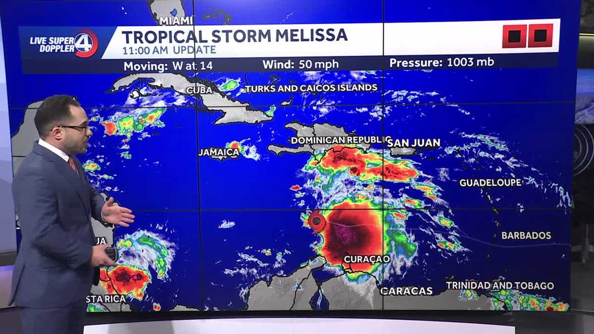 Tropical Storm Melissa forms