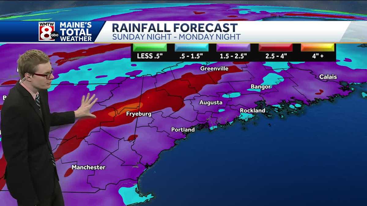 Heavy rain & windstorm arrives Monday