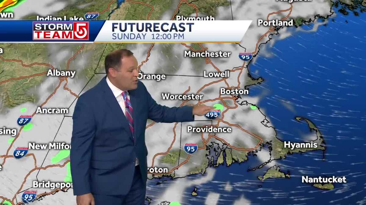 Video: Sunny Saturday; Showers arriving later Sunday