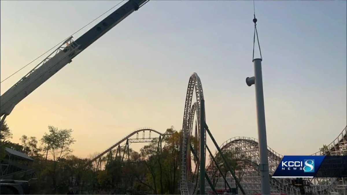 Construction on Adventureland's newest ride 'going vertical'