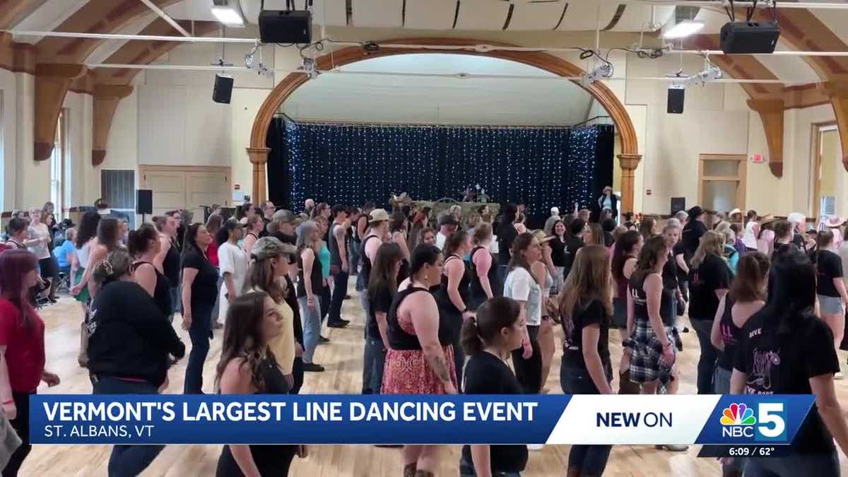 Dozens gathered for line dancing in St. Albans