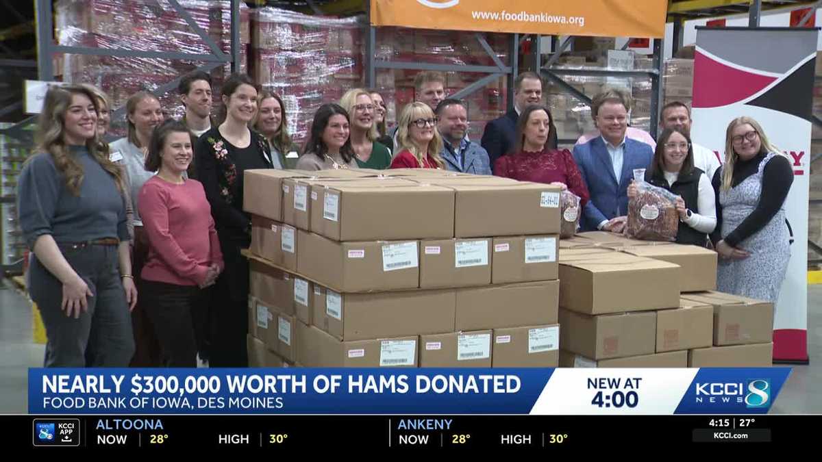 Fareway donates more than 69,000 pounds of ham to Iowa food banks