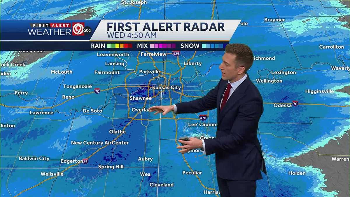 Kansas City winter storm bringing snow Wednesday morning