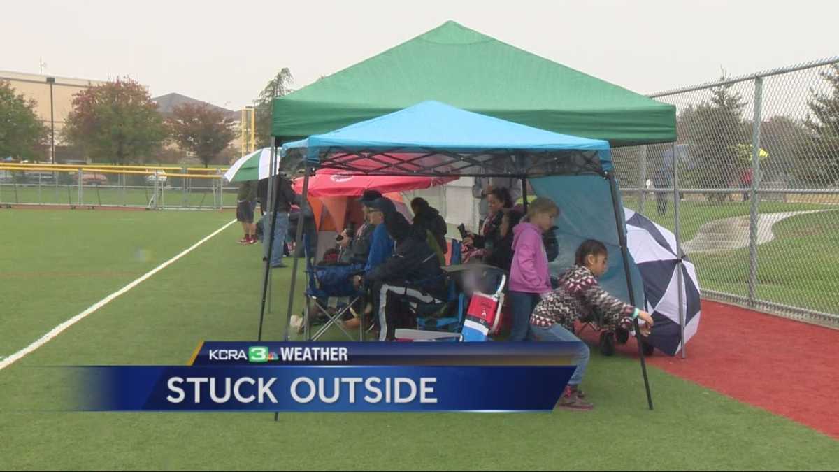 Sunday showers doesn't stop outdoor activities
