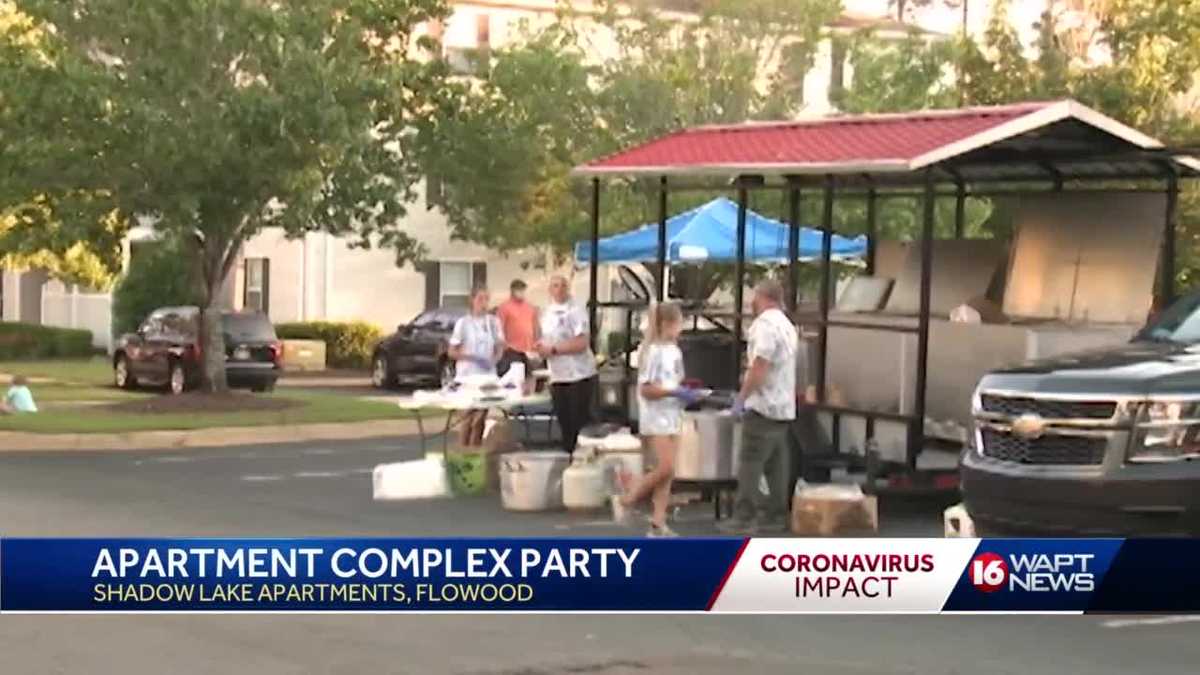 Apartment complex has party while obeying social distancing guidelines