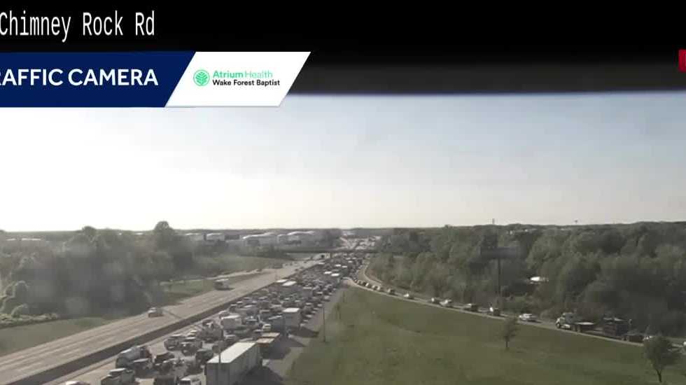 Left 4 Lanes reopen on I-40 westbound at Gallimore Dairy Road after crash, police say