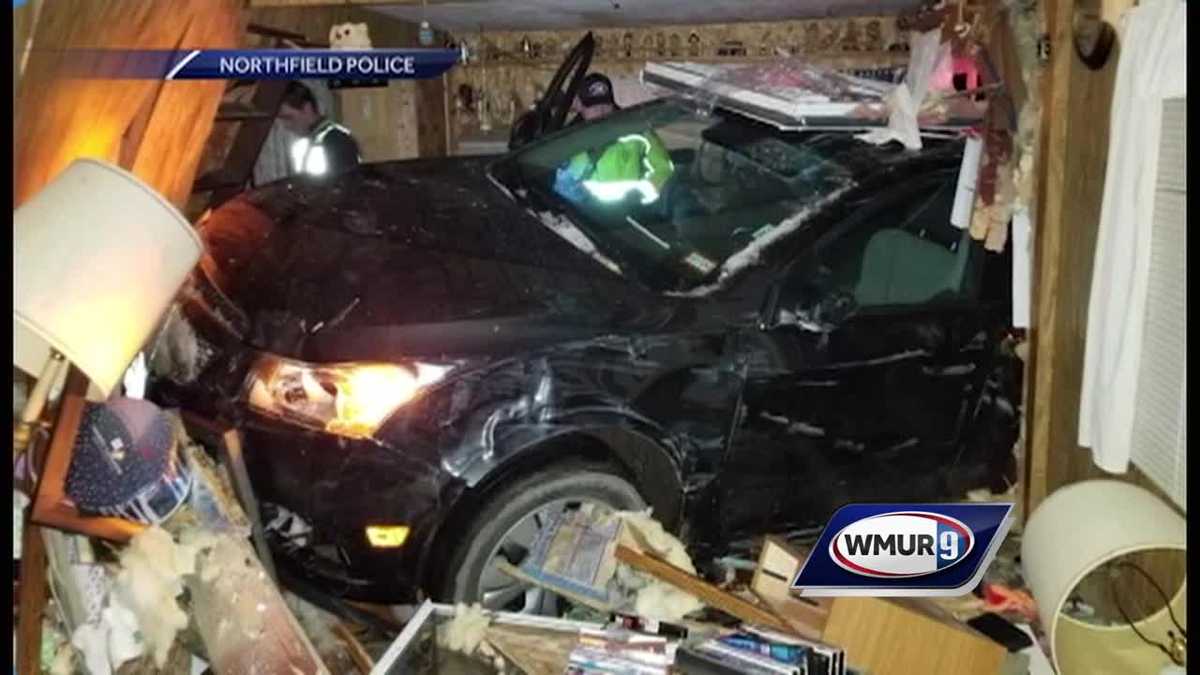 Woman describes escaping serious injury when car crashes into home
