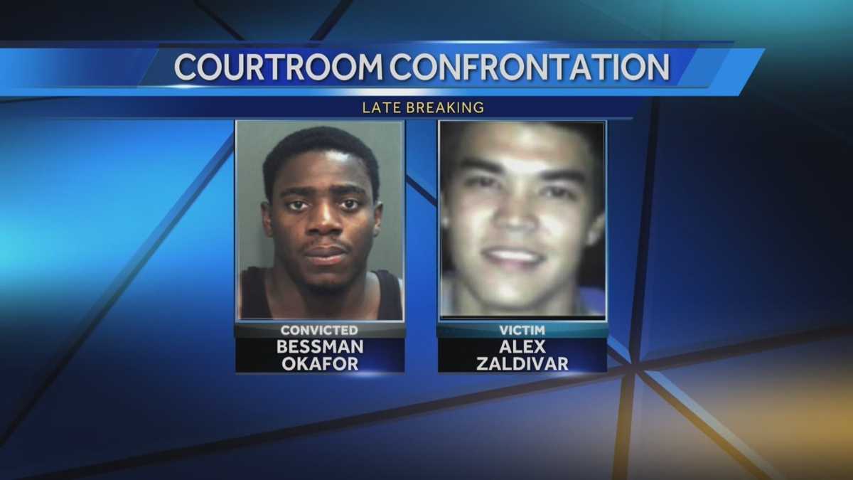 Courtroom confrontation caught on video