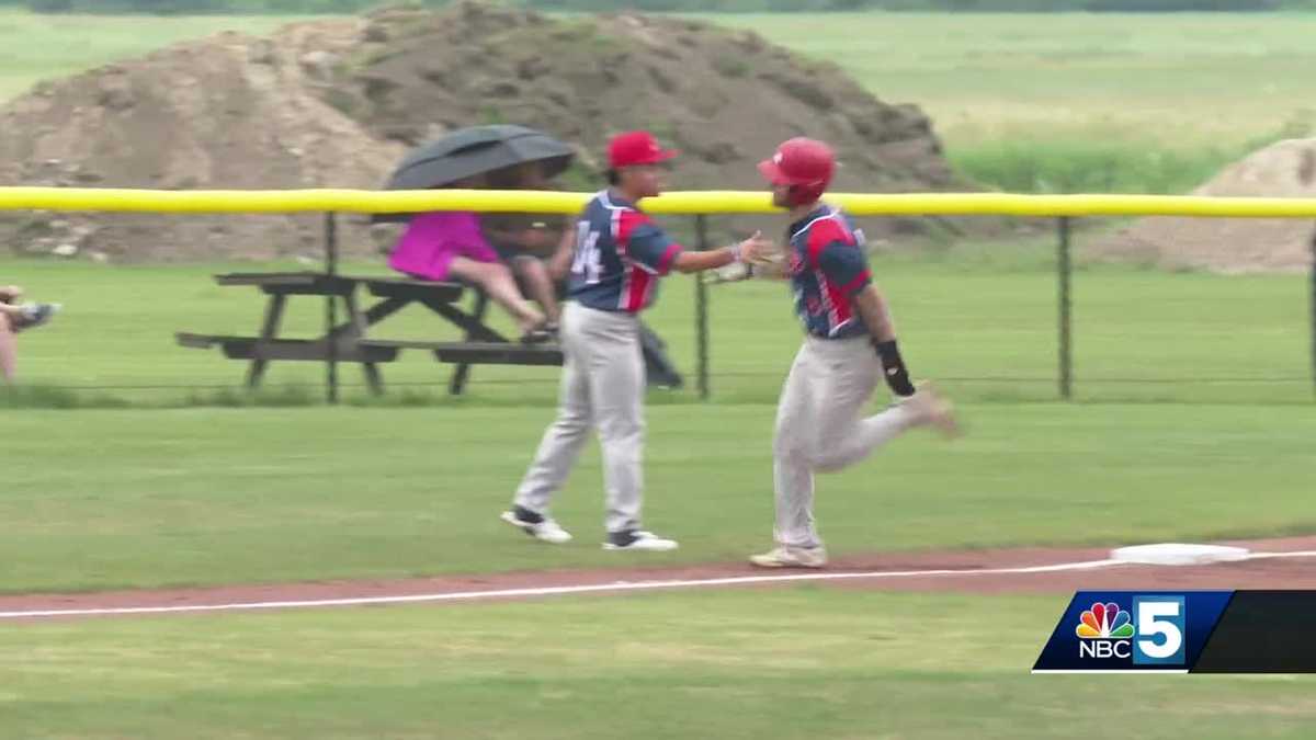 Empire Baseball League sneaks in action through stormy night