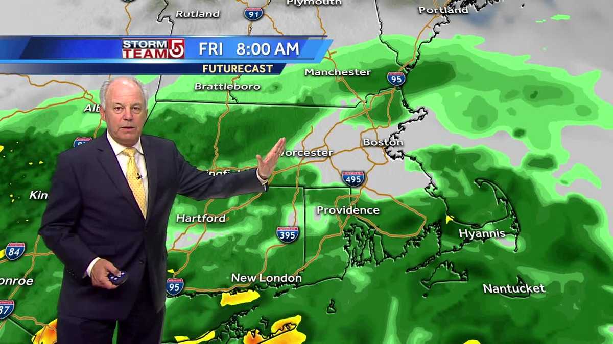 Video: Here's when the heaviest rain will fall Friday
