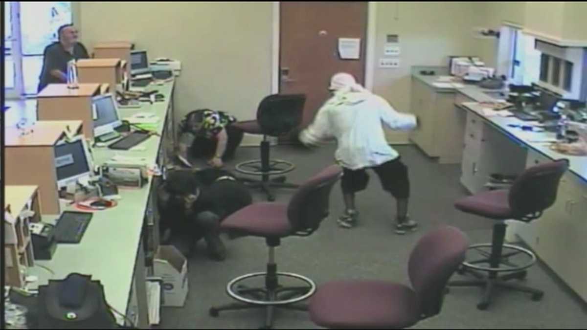 Surveillance video shows suspects during bank robbery spree Surveillance video shows suspects during bank robbery spree