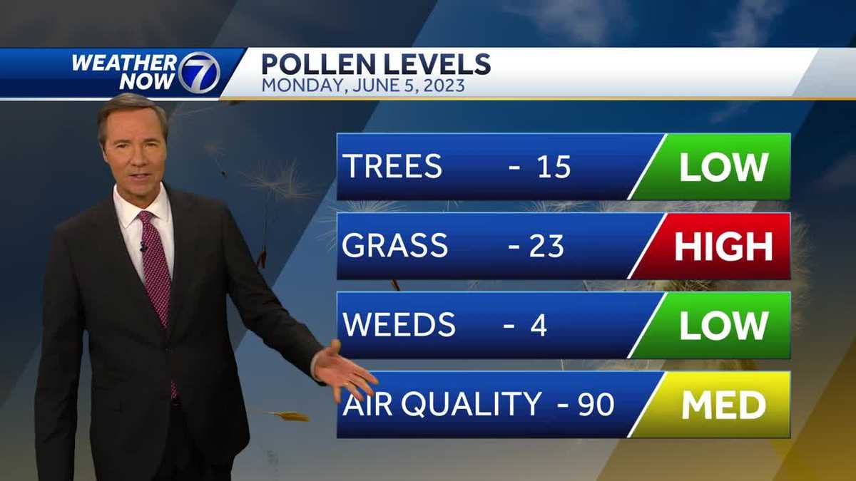 A high count of grass pollen: June 5 Omaha