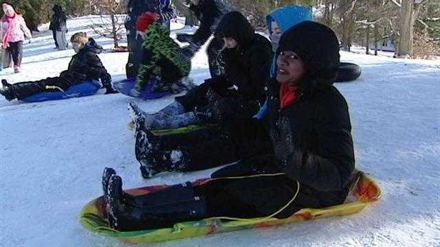 RAW: Tammy Mutasa First Sled Ride EVER!