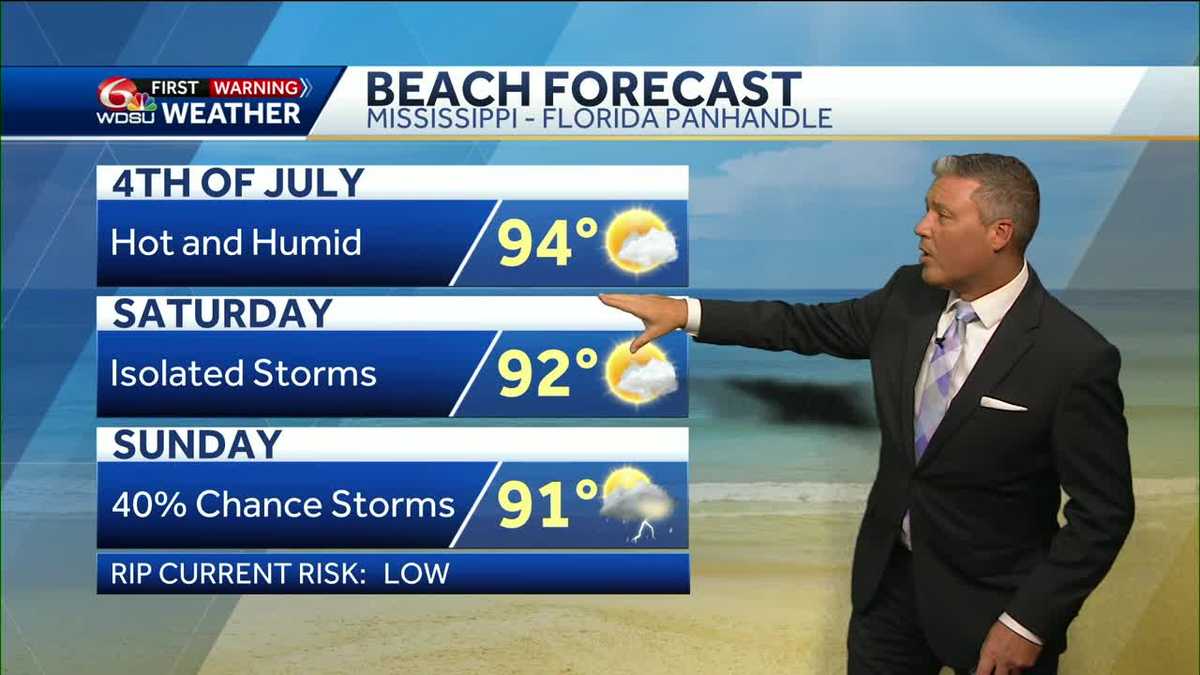 New Orleans weather 4th of July forecast tropics forecast temps