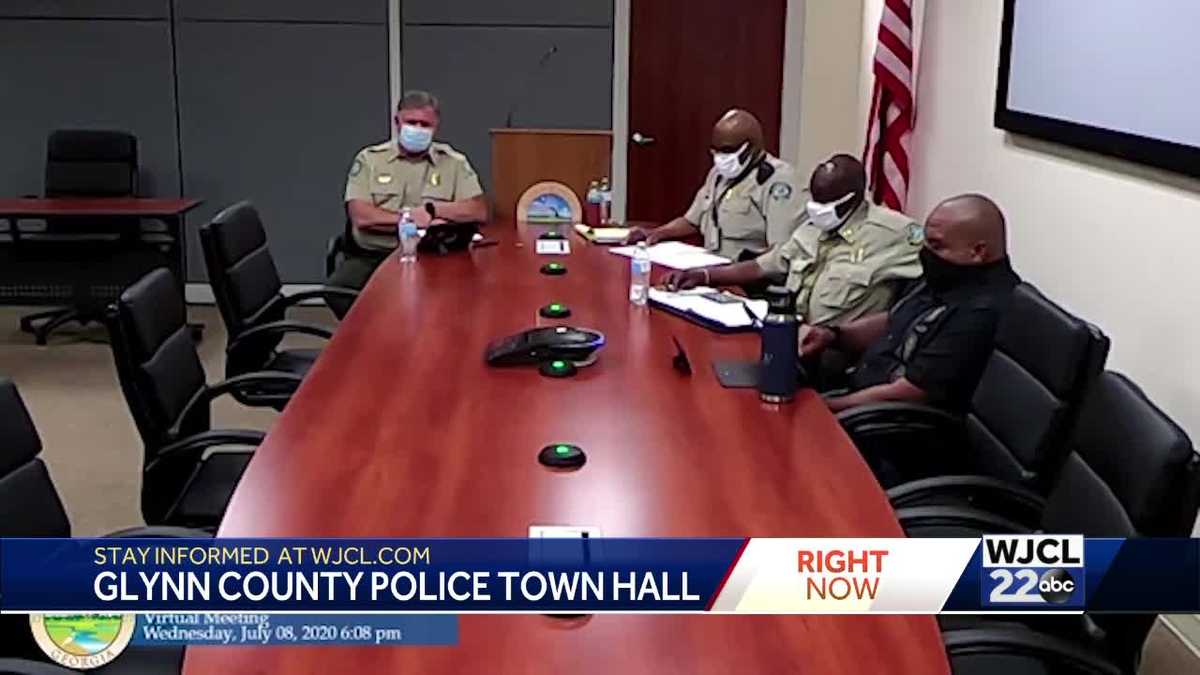 Glynn County Police Department answers questions during virtual town hall