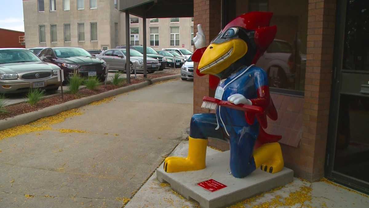 You can't miss all the Cy statues in Ames