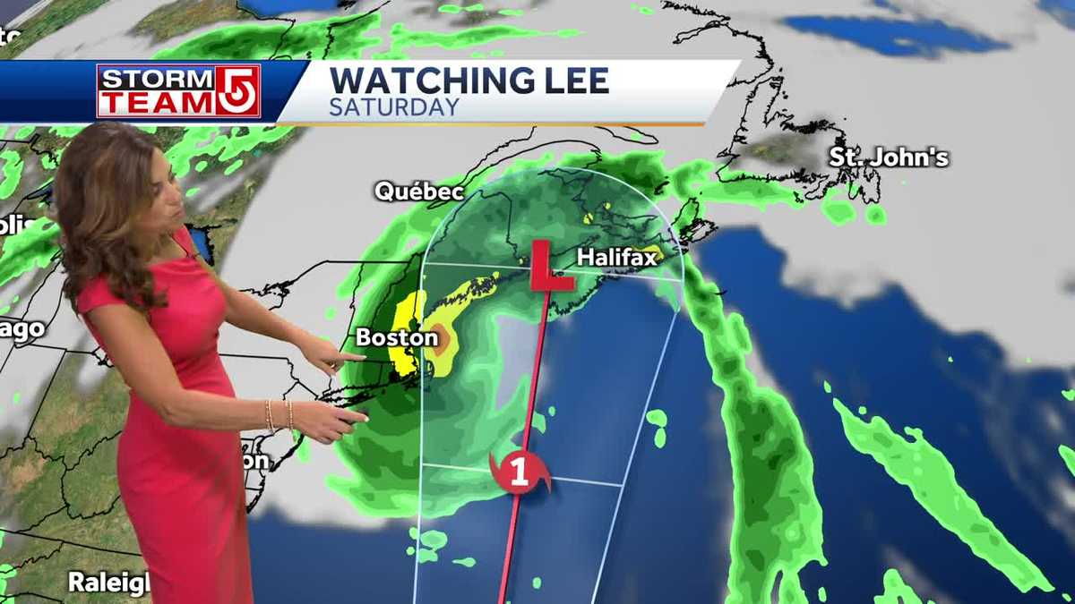 Tracking Lee: Parts of Massachusetts in Lee's forecast cone