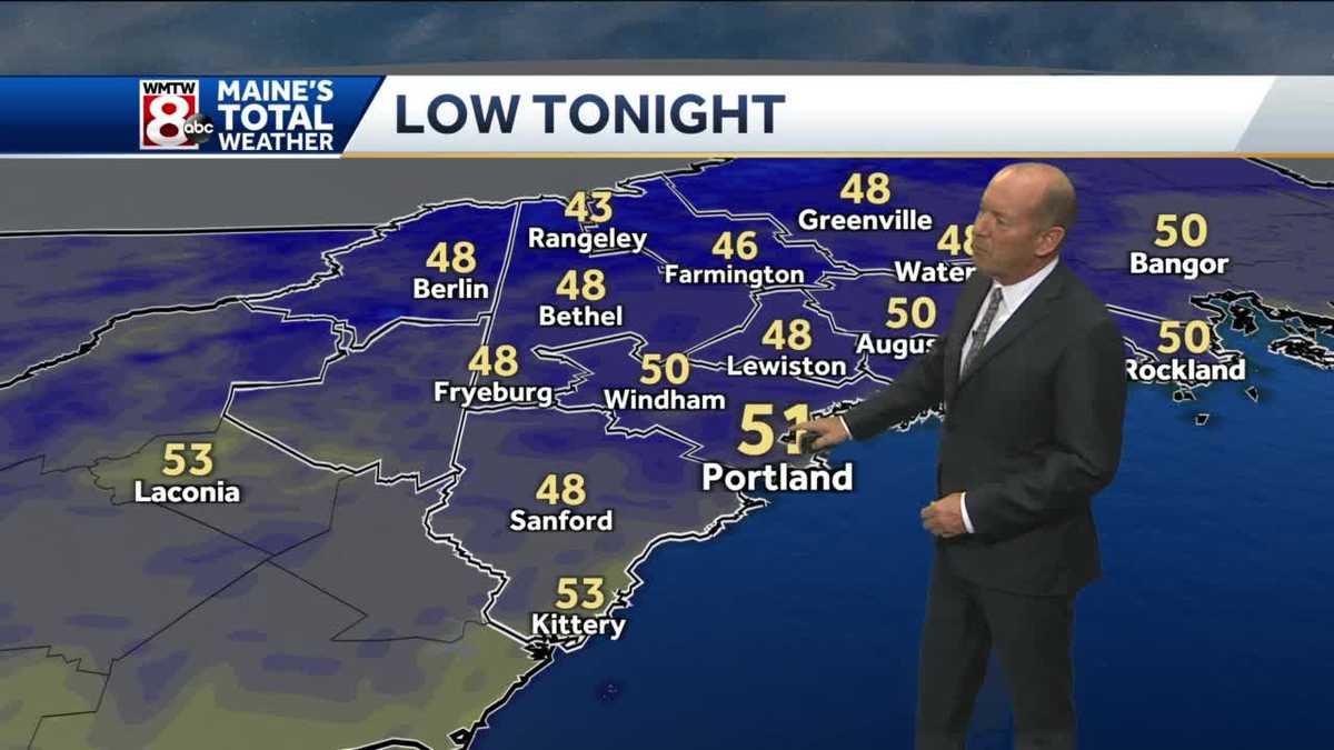 Evening clouds with partial clearing overnight