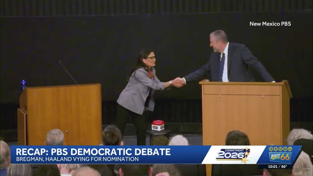 Sam Bregman, Deb Haaland clash in PBS debate ahead of governor’s race