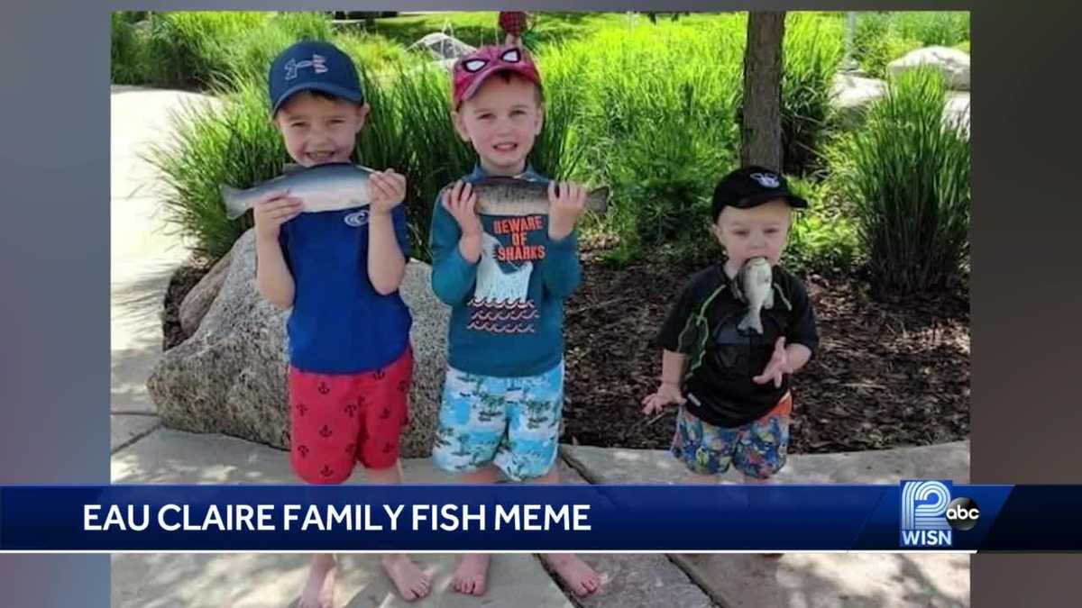 Little brother wins hearts in hilarious family fish photo gone viral