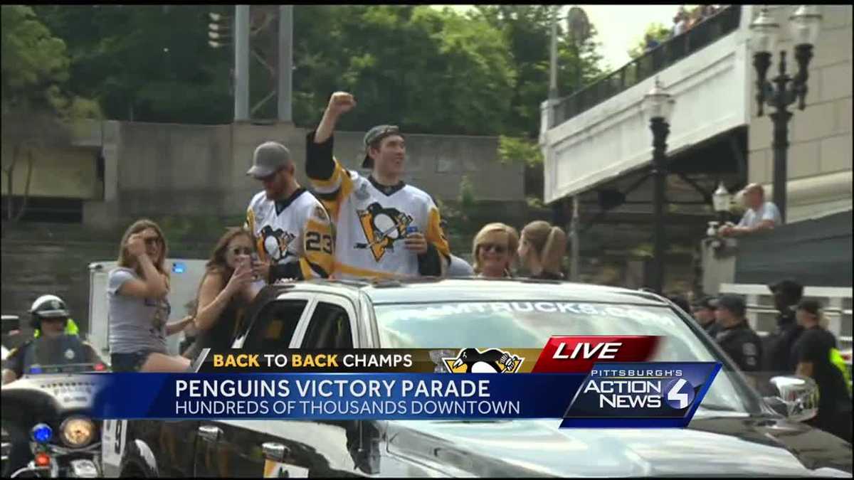 Penguins Stanley Cup parade: Scott Wilson and Carter Rowney