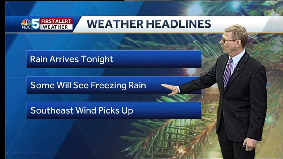 Video: Tom is looking at rain, freezing rain, wind and possibly flooding