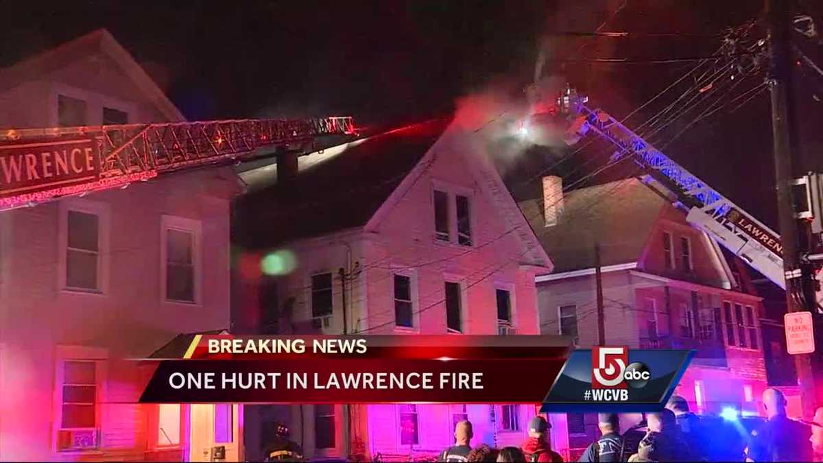 One hurt in Lawrence fire
