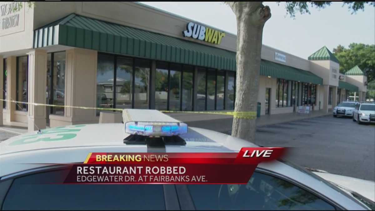 Subway robbed as TV crews report on string of armed robberies