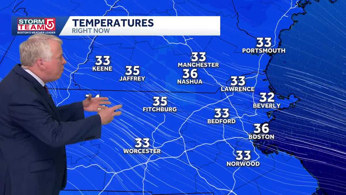Video: Clearing skies ahead of milder temps