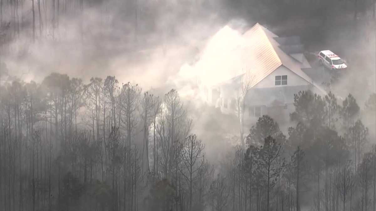 Brush fire in Mims burns 20 acres, sheds