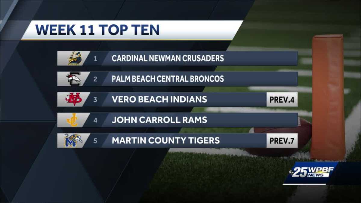 Week 11 Football Friday Top Ten poll