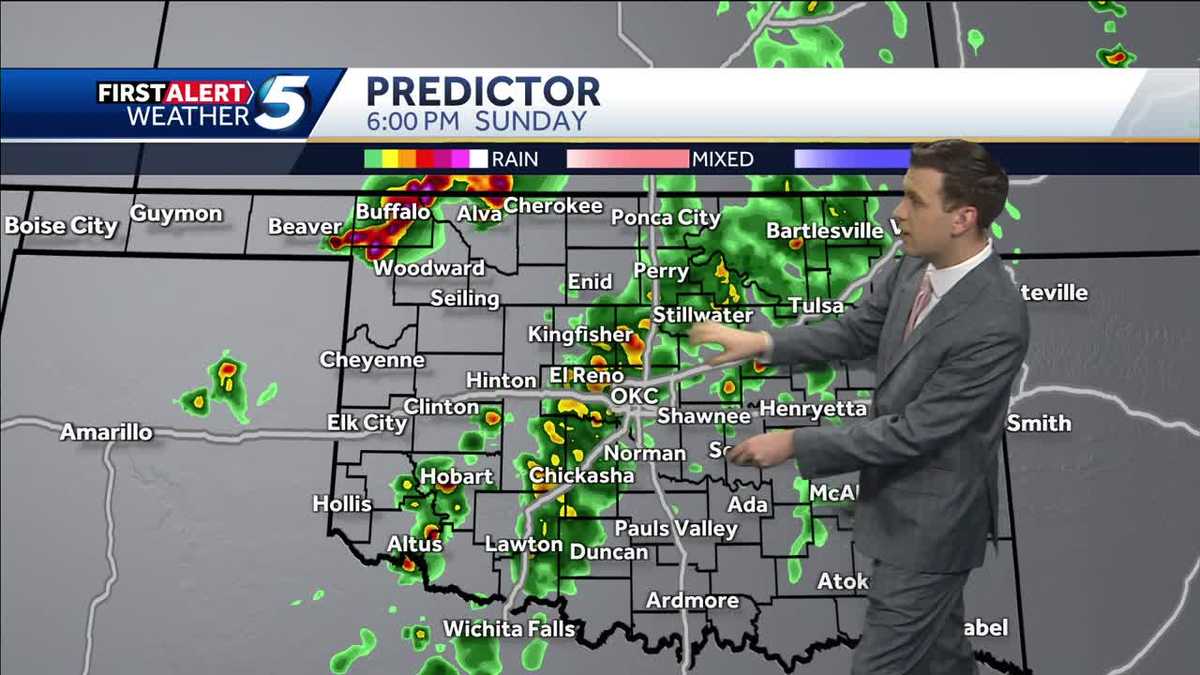 Storm Timeline: Sunday Afternoon & Evening
