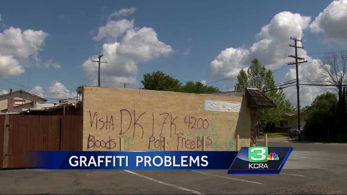 Sacramento neighborhood defaced by graffiti
