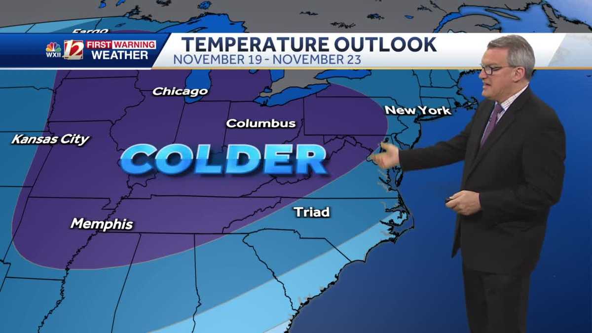WATCH: Colder days, chilly Tuesday rain