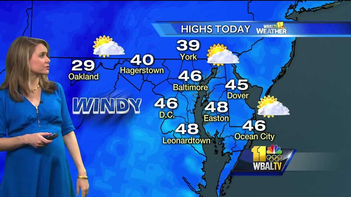 Windy Wednesday ahead makes temps feel like 30s