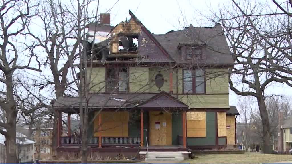 Historic Iowa home damaged by fire faces uncertain future